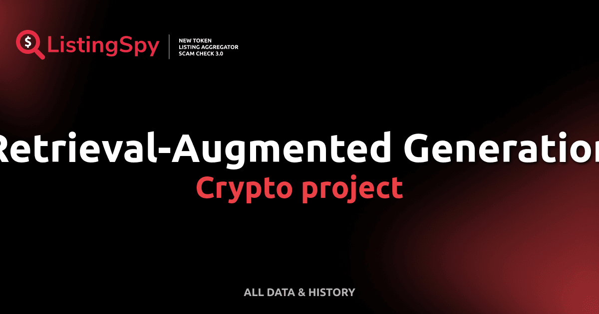 Retrieval-Augmented Generation crypto project: RAG token listings ...