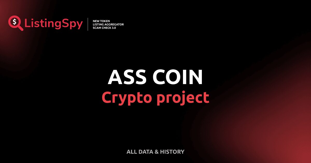 ASS COIN crypto project: ASSCOIN token listings, events, analysis ...