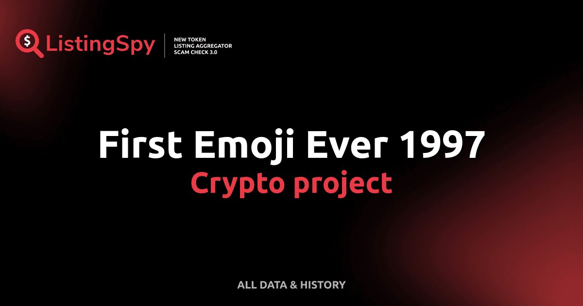First Emoji Ever 1997 crypto project: JPENG token listings, events ...