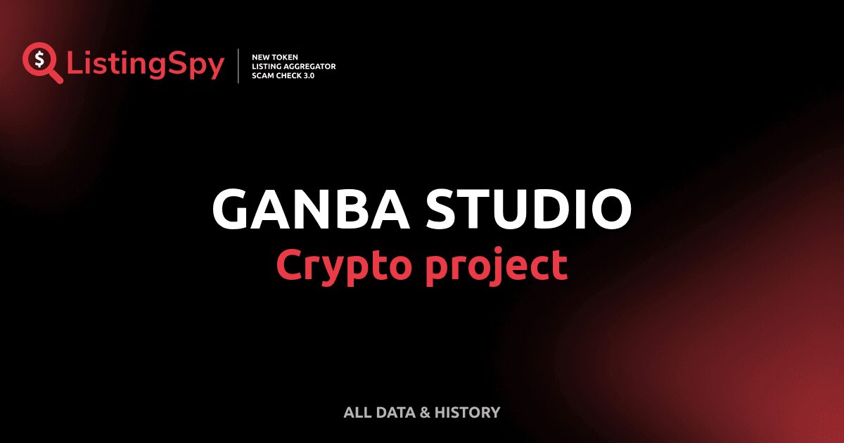 GANBA STUDIO crypto project: GANBA token listings, events, analysis ...