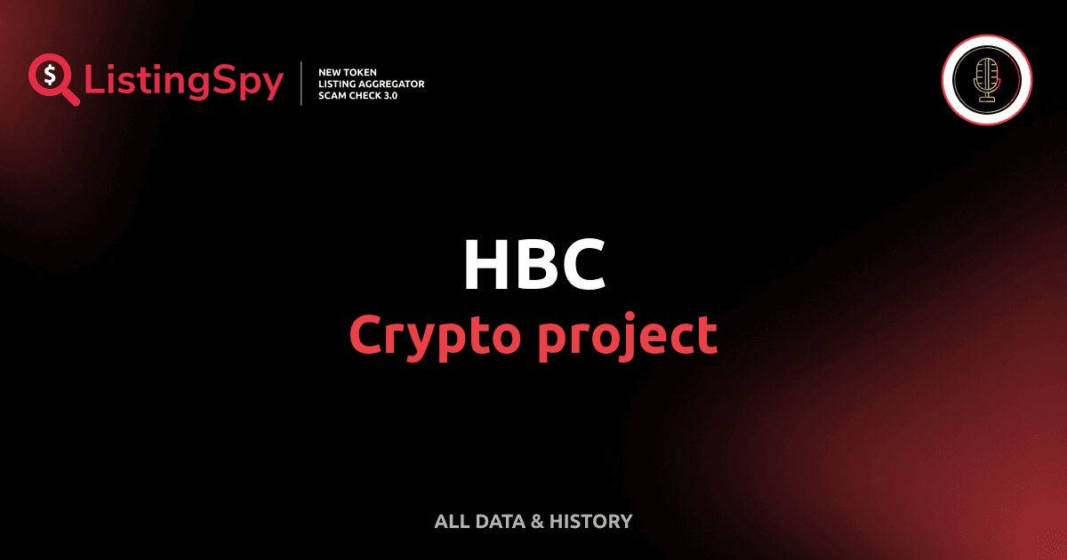 HBC crypto project: HB token listings, events, analysis | ListingSpy