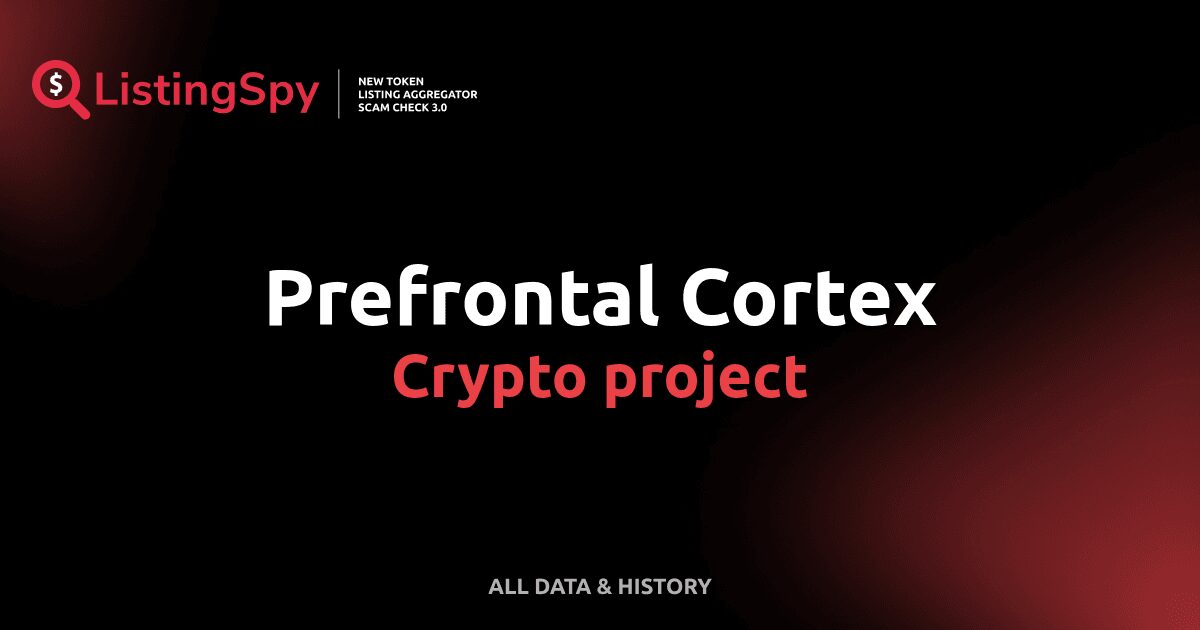 Prefrontal Cortex crypto project: PFC token listings, events, analysis | ListingSpy