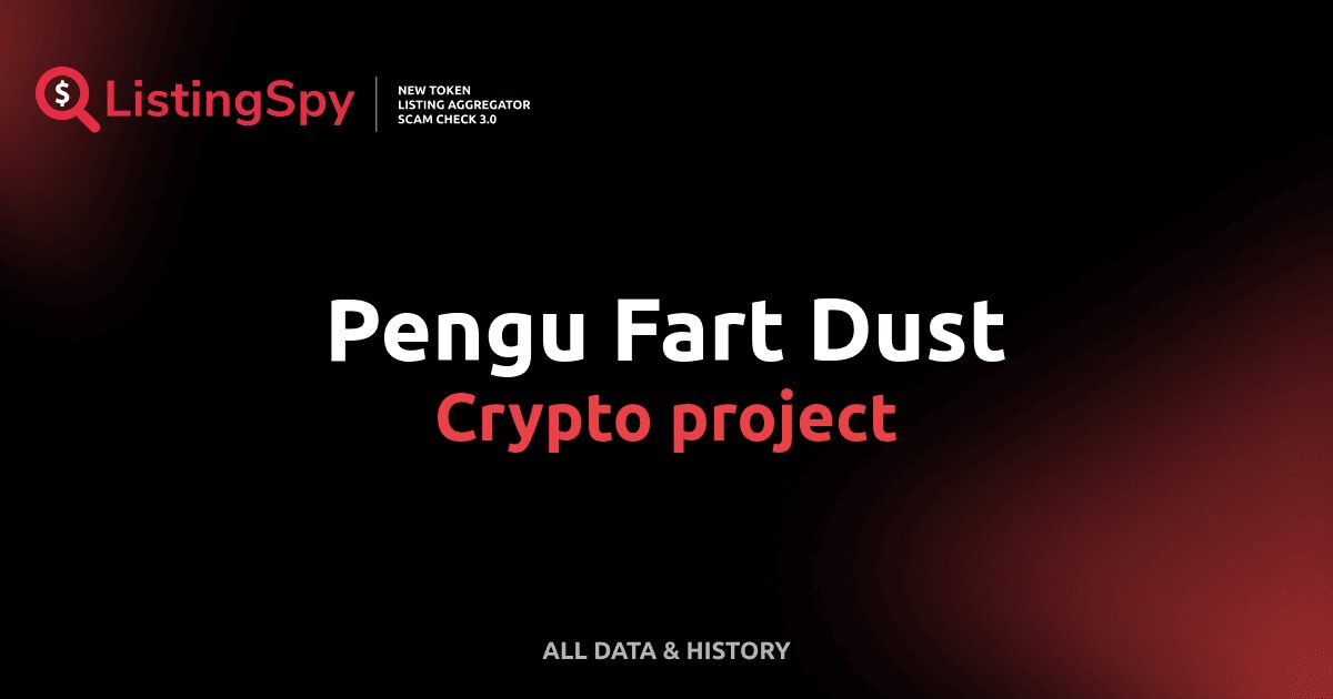 Pengu Fart Dust crypto project: PFD token listings, events, analysis ...