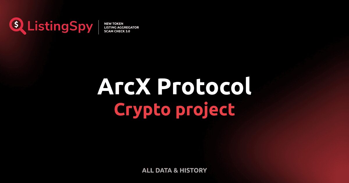 ArcX Protocol crypto project: ARX token listings, events, analysis ...