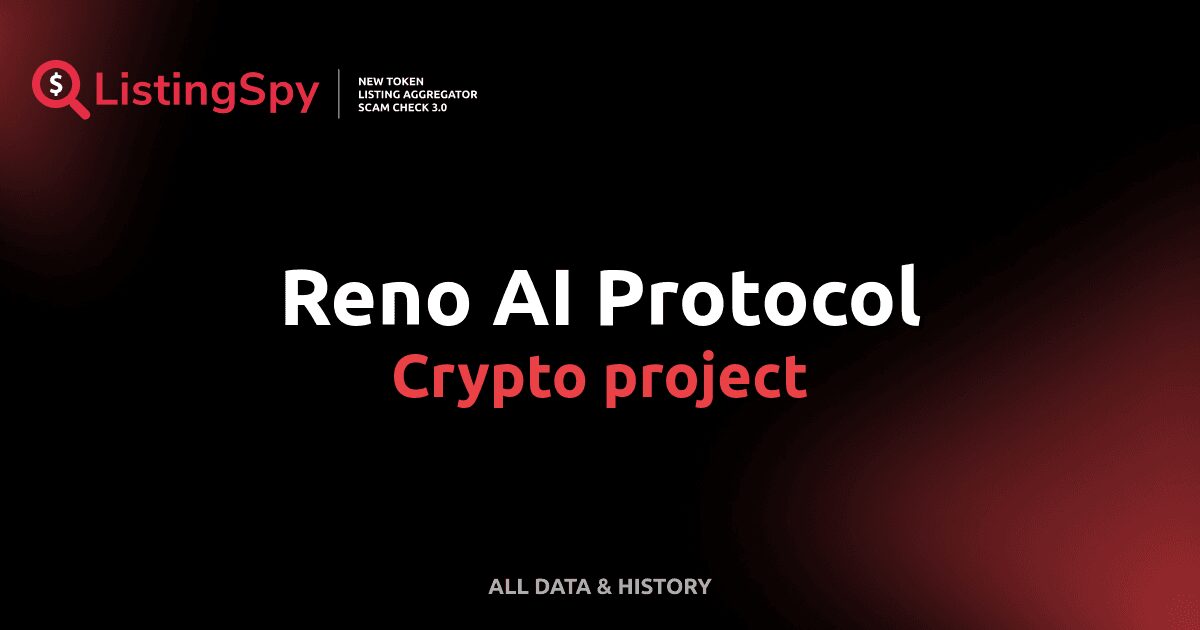 Reno AI Protocol crypto project: REN token listings, events, analysis ...