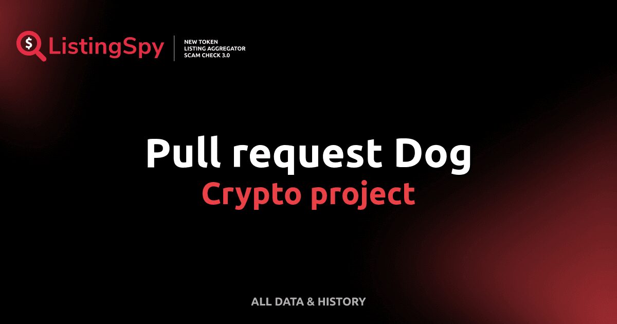 Pull request Dog crypto project: PULLDOG token listings, events ...
