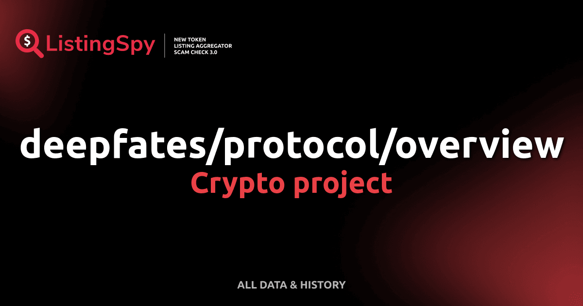 deepfates/protocol/overview crypto project: deepfates token listings ...
