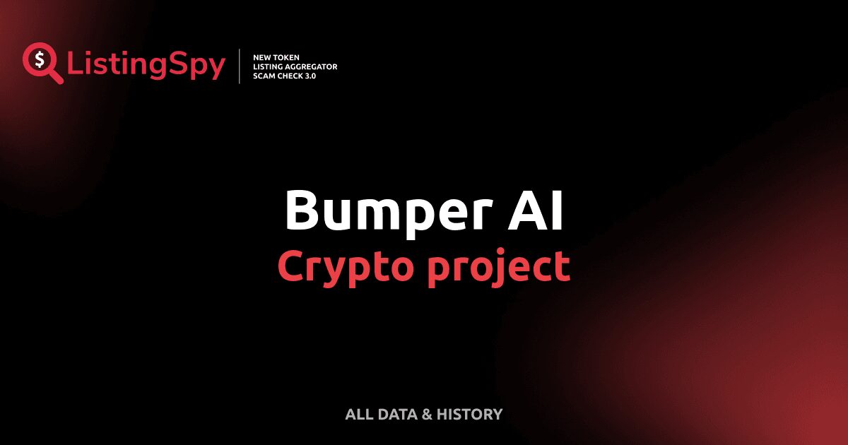 Bumper AI crypto project: BUMPAI token listings, events, analysis ...