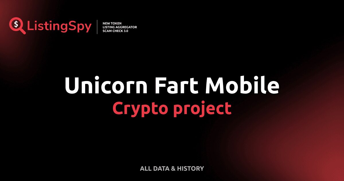 Unicorn Fart Mobile crypto project: UFM token listings, events ...