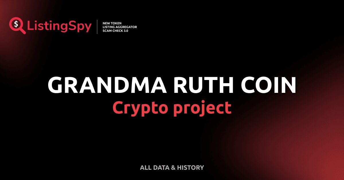 GRANDMA RUTH COIN crypto project: GRC token listings, events, analysis ...