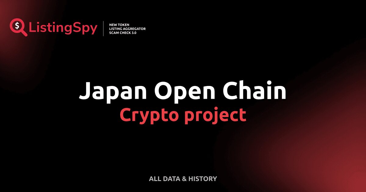 Japan Open Chain crypto project: JOC token listings, events, analysis ...