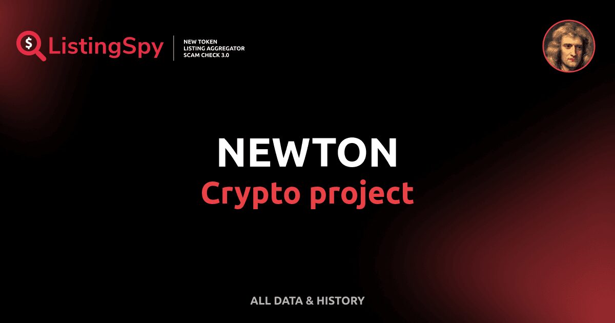 NEWTON crypto project: NEWTON token listings, events, analysis | ListingSpy