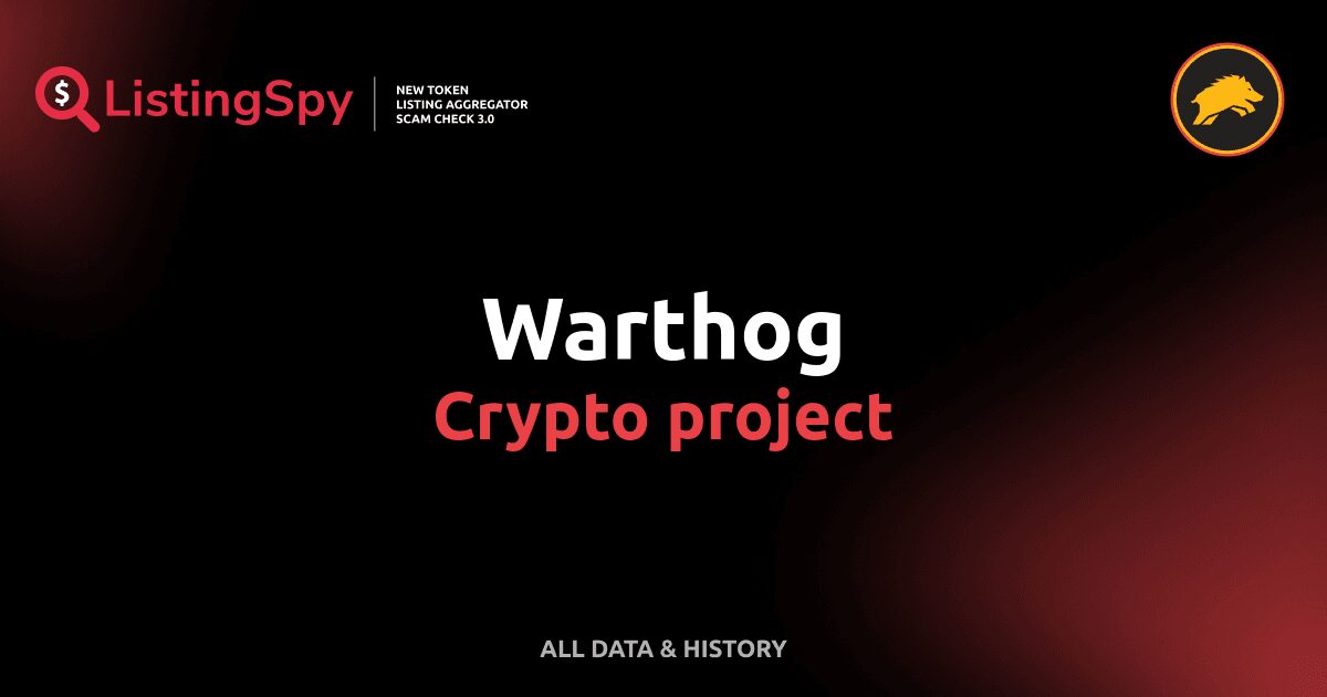 Warthog crypto project: WART token listings, events, analysis | ListingSpy