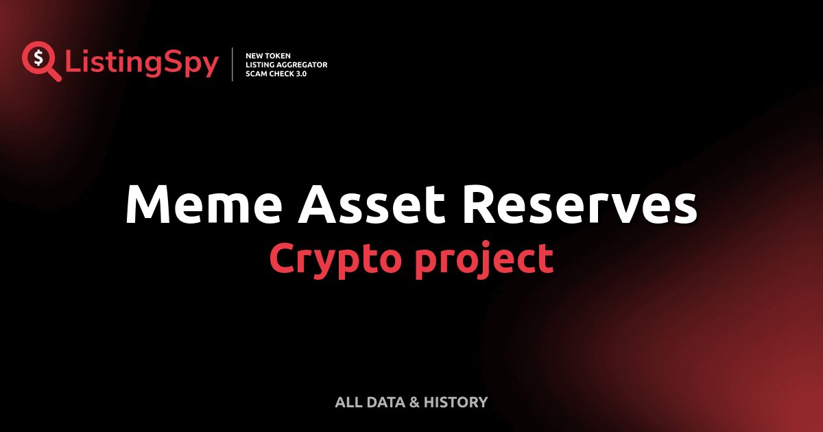 Meme Asset Reserves crypto project: MARS token listings, events ...