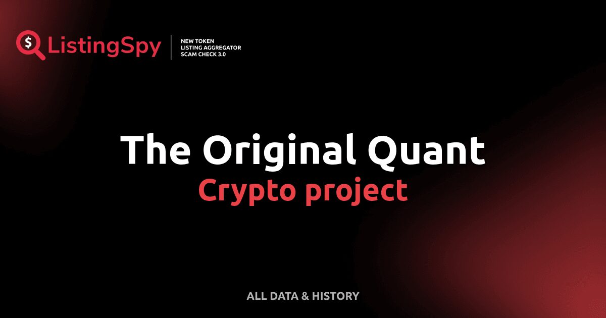 The Original Quant crypto project: LOUIS token listings, events, analysis | ListingSpy