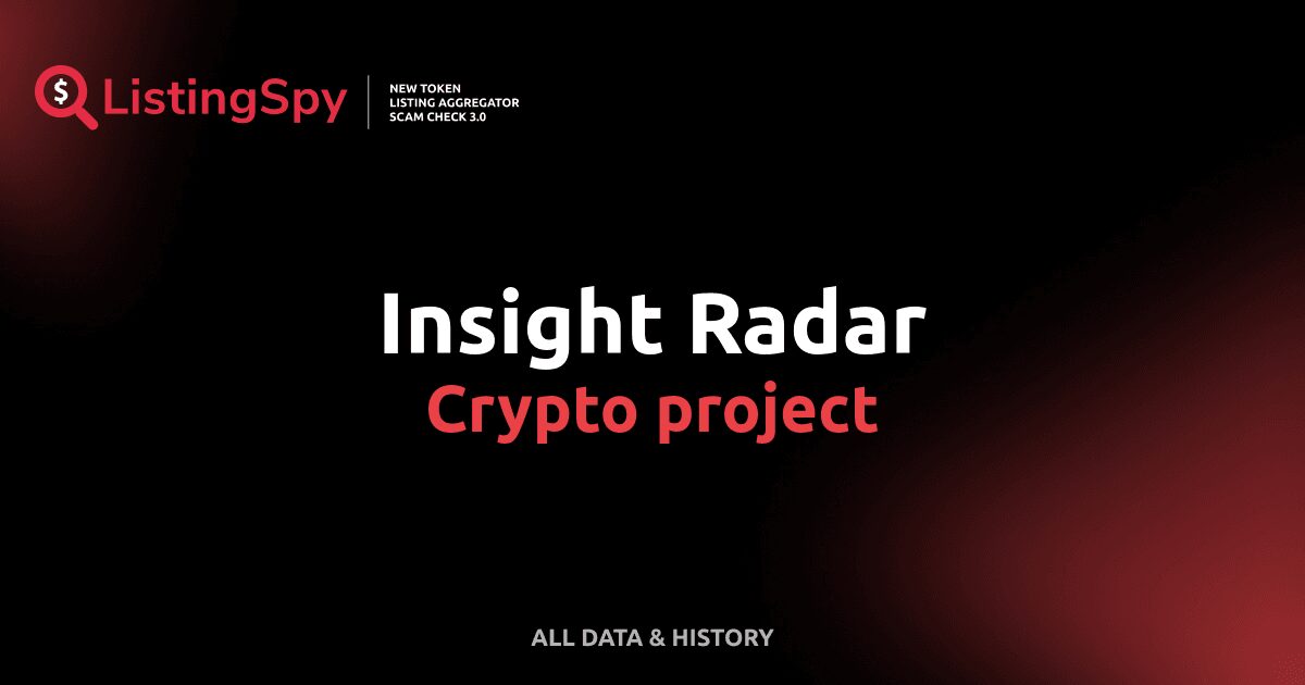 Insight Radar crypto project: RADA token listings, events, analysis ...