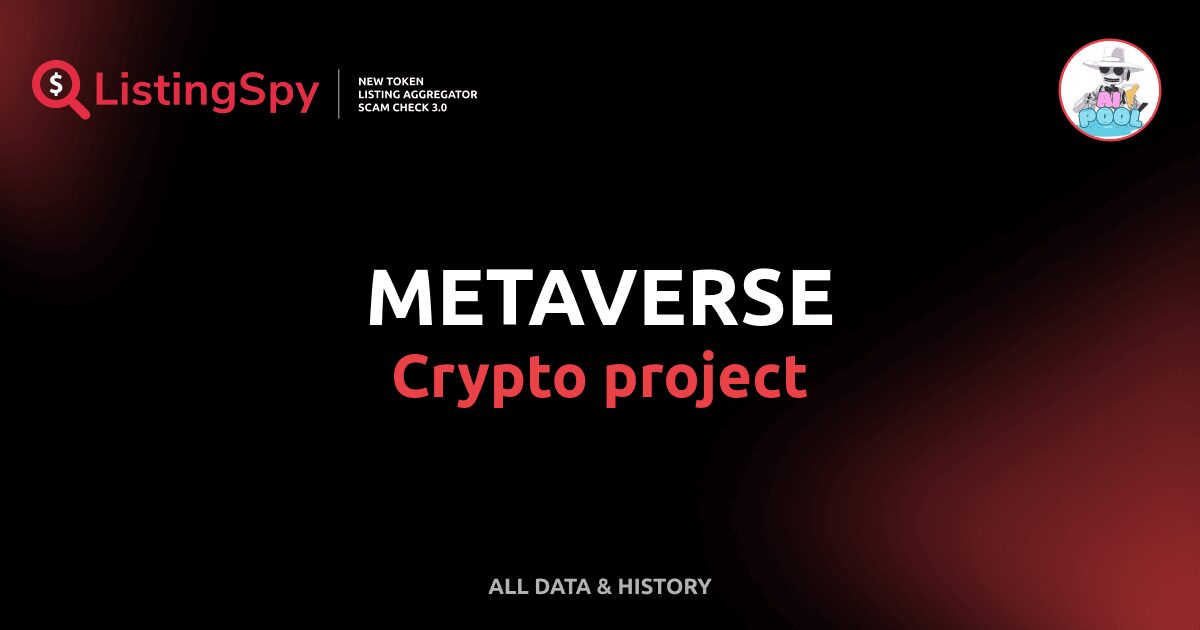 METAVERSE crypto project: METAV token listings, events, analysis | ListingSpy