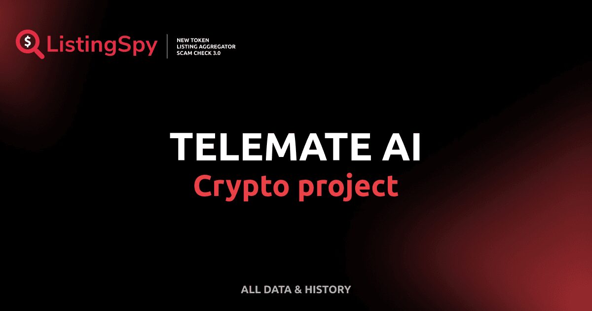TELEMATE AI crypto project: TELEMATE token listings, events, analysis ...