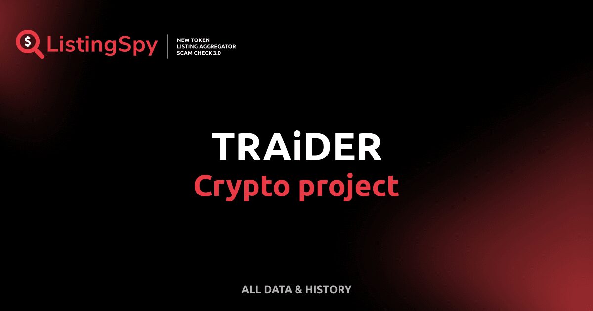 TRAiDER crypto project: TRAiDER token listings, events, analysis ...