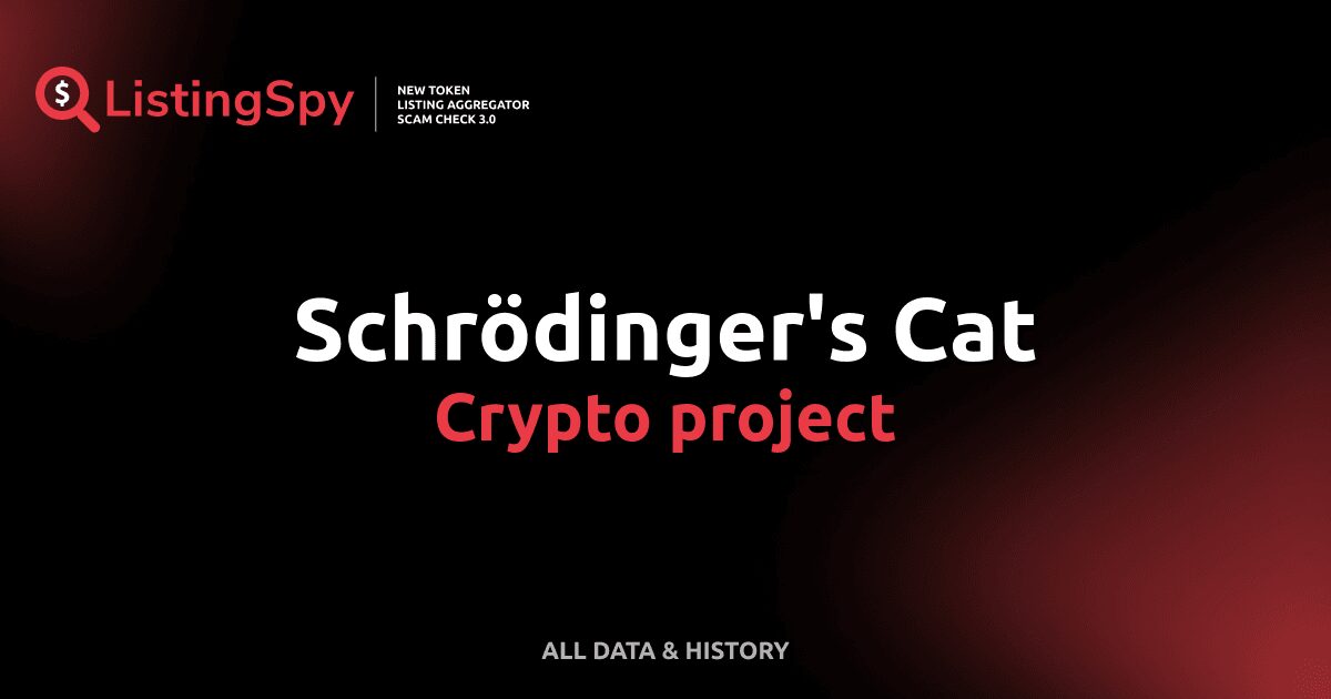 Schrödinger's Cat crypto project: MILTON token listings, events ...