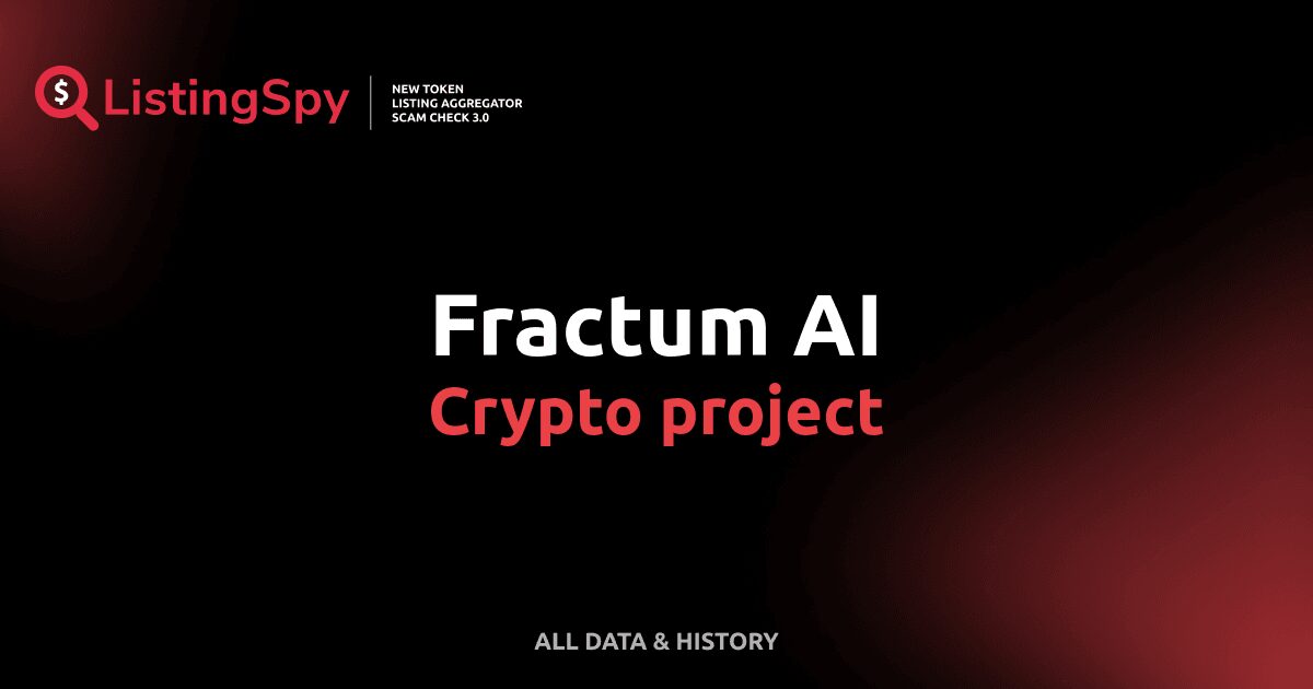 Fractum AI crypto project: FRACTUM token listings, events, analysis ...