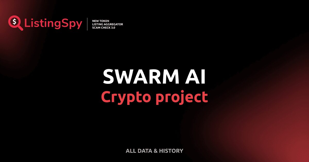 SWARM AI crypto project: SWARM token listings, events, analysis ...