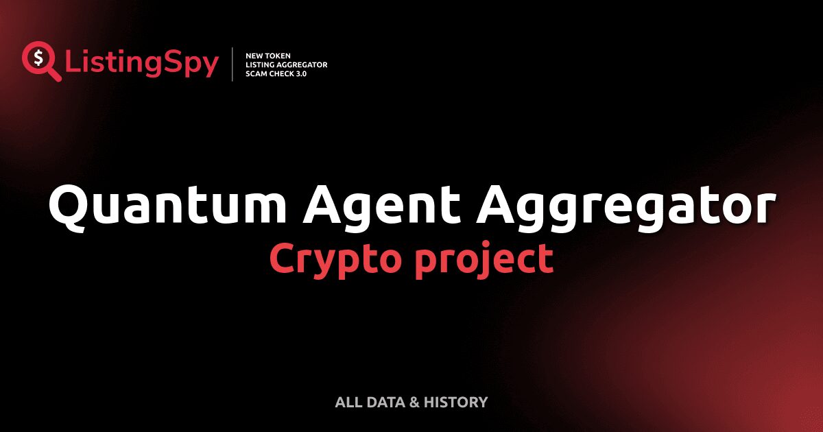 Quantum Agent Aggregator crypto project: QAI token listings, events ...