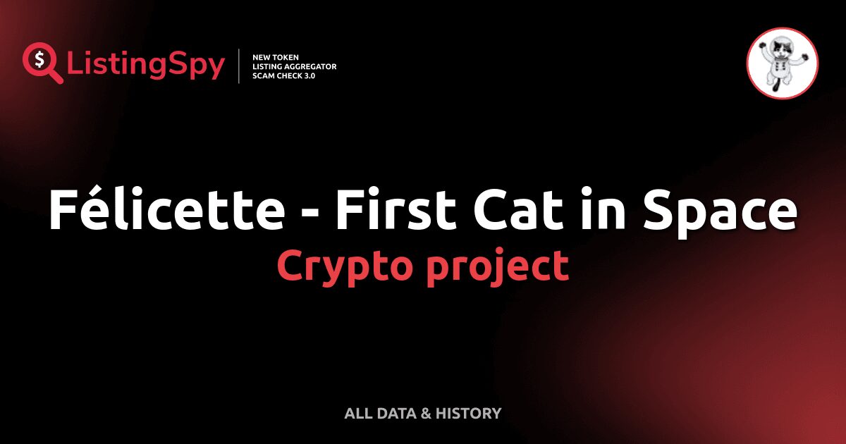 Félicette - First Cat in Space crypto project: FELICETTE token listings ...