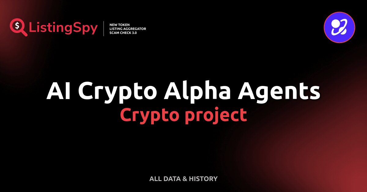 AI Crypto Alpha Agents crypto project: ARBOT token listings, events, analysis | ListingSpy