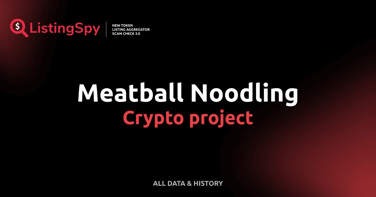 Meatball Noodling crypto project: NOODLES token listings, events ...