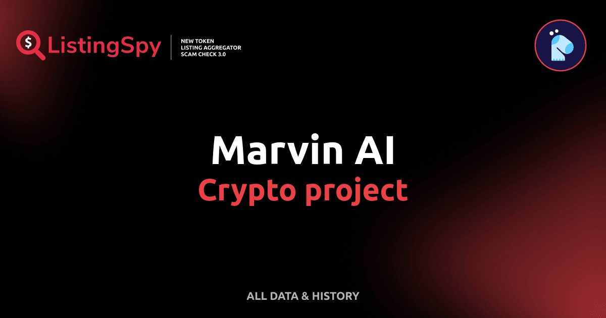 Marvin AI crypto project: MARVIN token listings, events, analysis ...