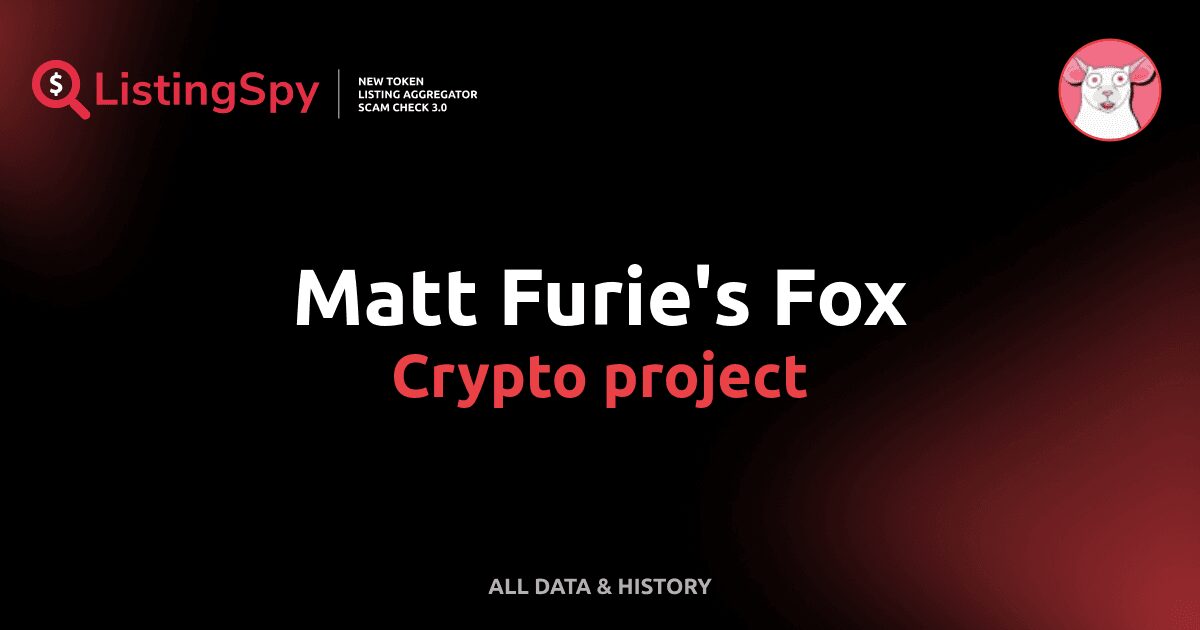 Matt Furie's Fox crypto project: FOX token listings, events, analysis | ListingSpy