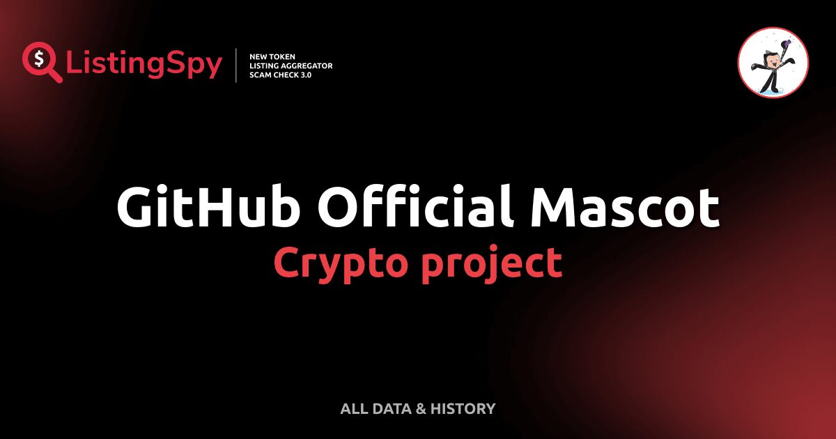 GitHub Official Mascot crypto project: MONA token listings, events ...