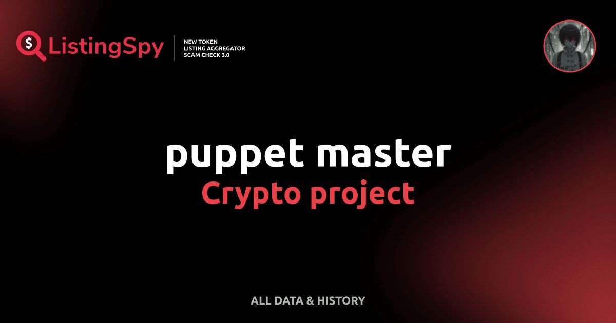 puppet master crypto project: pptx token listings, events, analysis ...