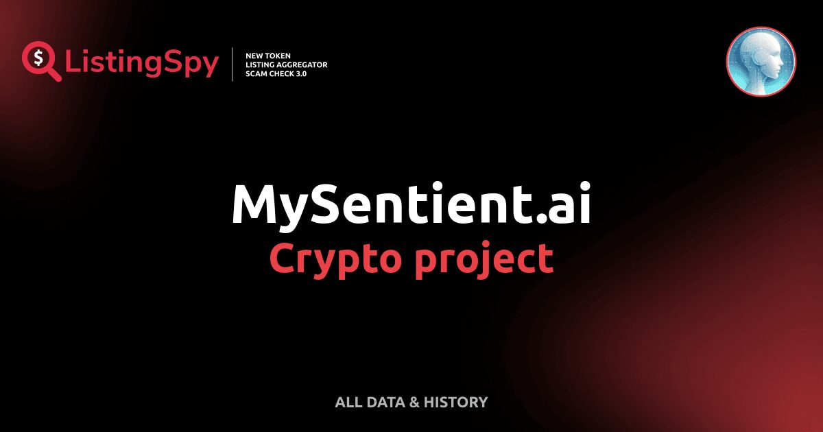 MySentient.ai crypto project: sentAI token listings, events, analysis ...