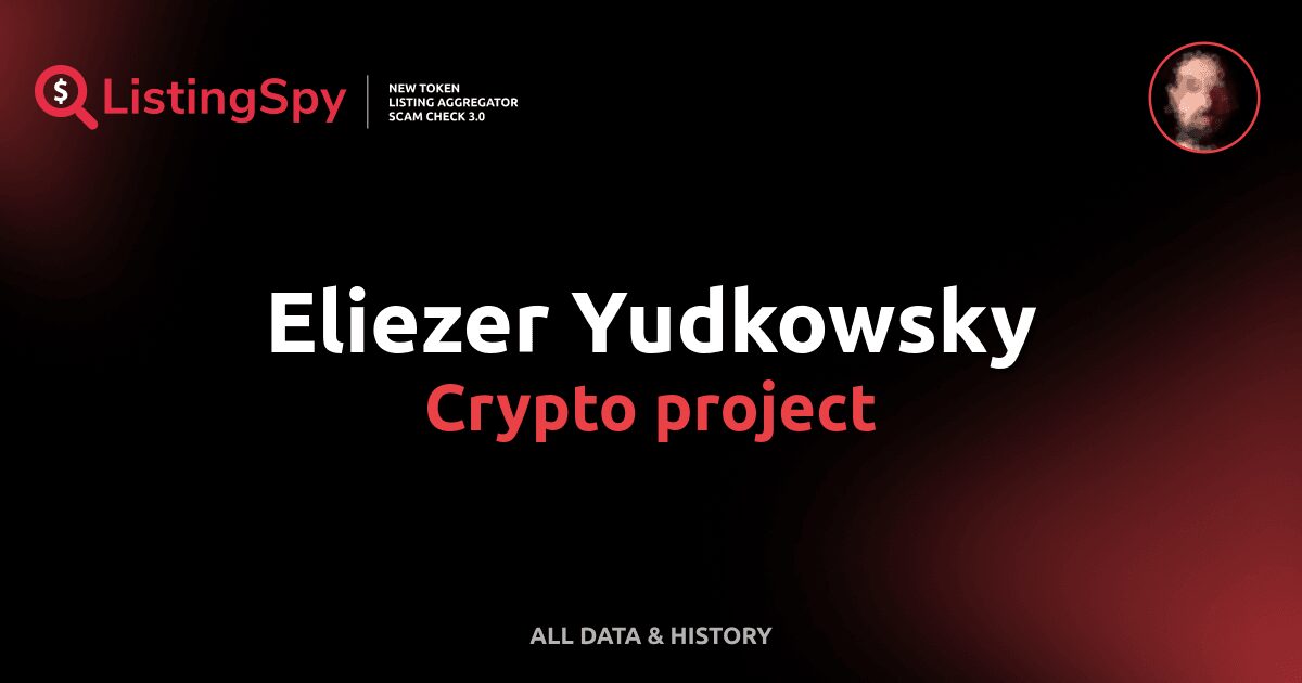 Eliezer Yudkowsky crypto project: YUD token listings, events, analysis ...