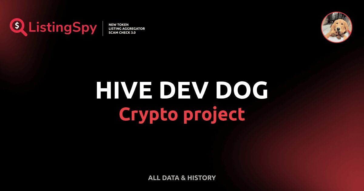 HIVE DEV DOG crypto project: DAPHNE token listings, events, analysis | ListingSpy