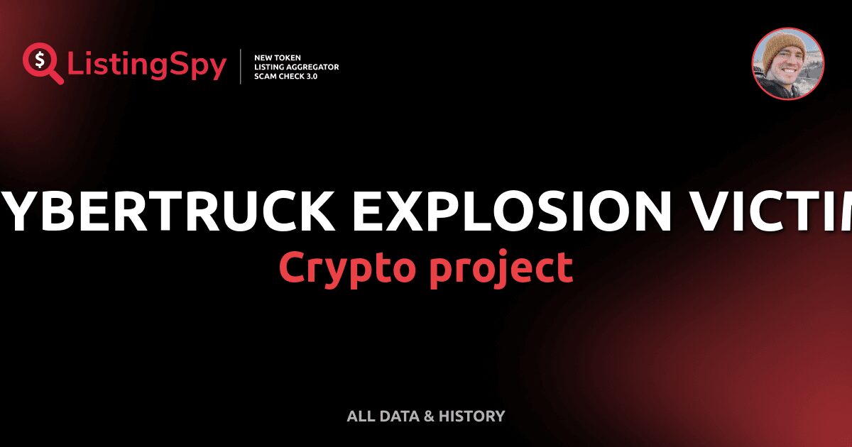 CYBERTRUCK EXPLOSION VICTIM crypto project: JARED token listings ...