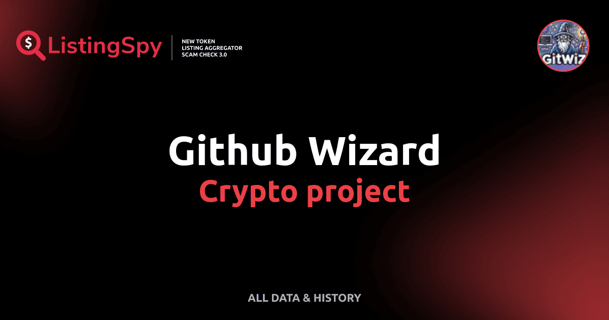Github Wizard crypto project: GWIZ token listings, events, analysis ...