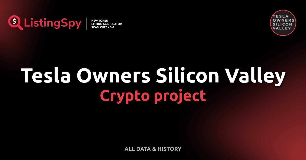 Tesla Owners Silicon Valley crypto project: Tesla token listings ...