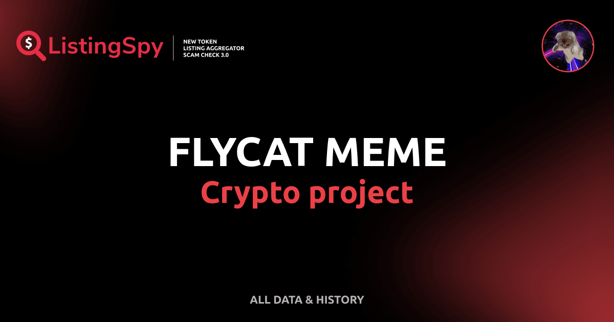 FLYCAT MEME crypto project: FLYCAT token listings, events, analysis ...