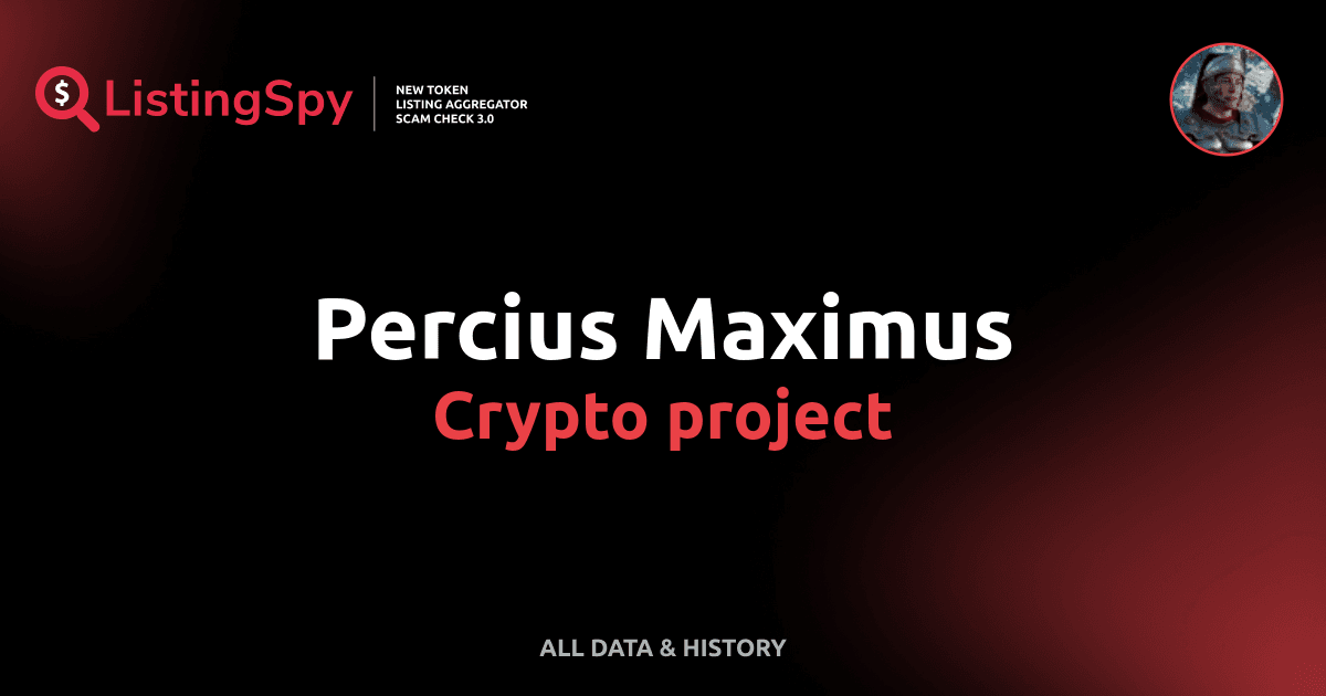 Percius Maximus crypto project: PERCIUS token listings, events ...