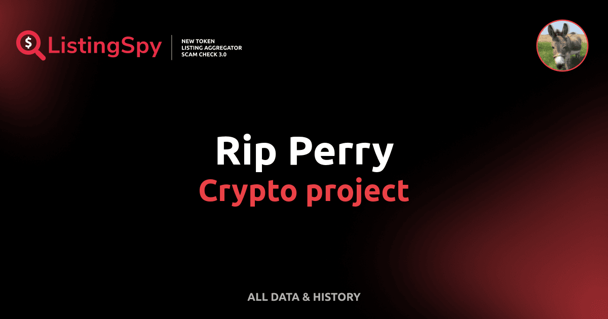 Rip Perry crypto project: Perry token listings, events, analysis ...