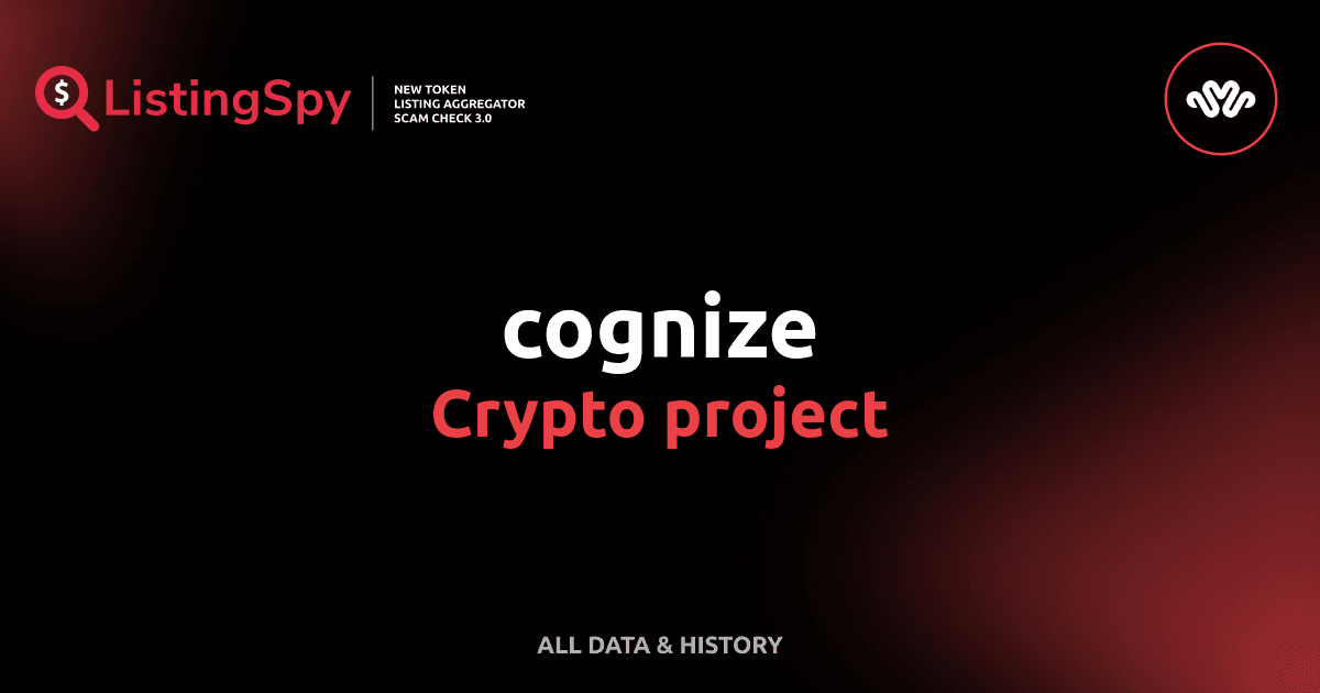 cognize crypto project: COG token listings, events, analysis | ListingSpy