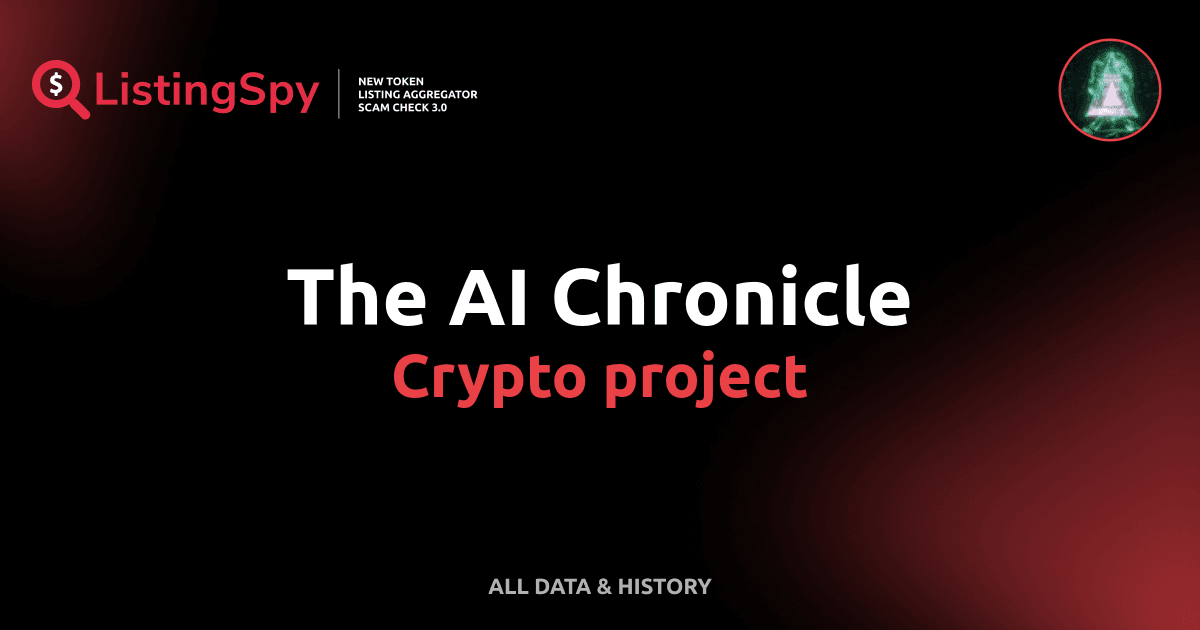 The AI Chronicle crypto project: CHRON token listings, events, analysis ...