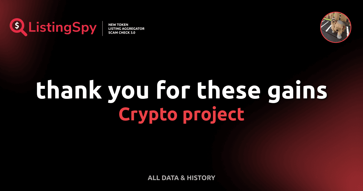 thank you for these gains crypto project: AMEN token listings, events ...
