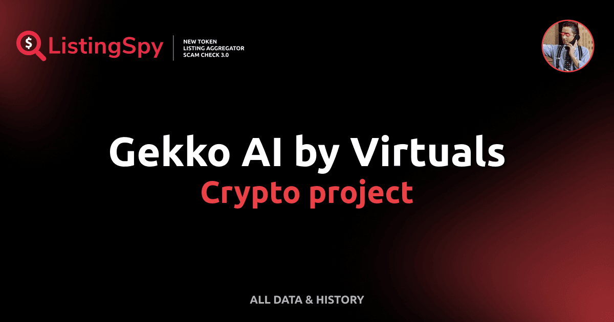 Gekko AI by Virtuals crypto project: GEKKO token listings, events ...