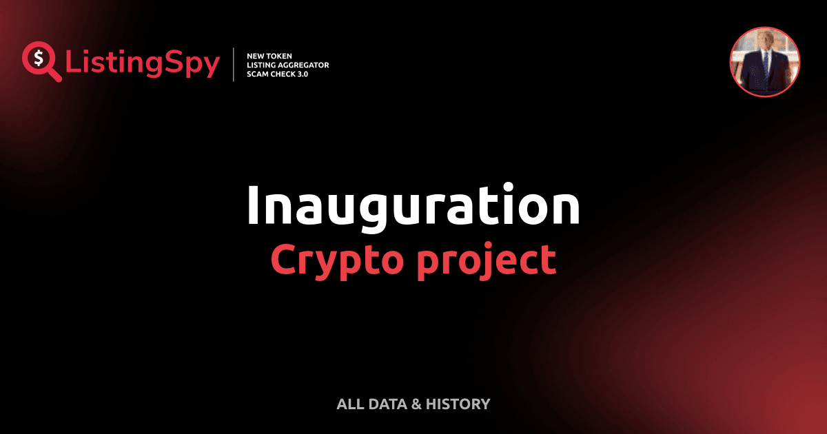 Inauguration crypto project: INAUG token listings, events, analysis | ListingSpy