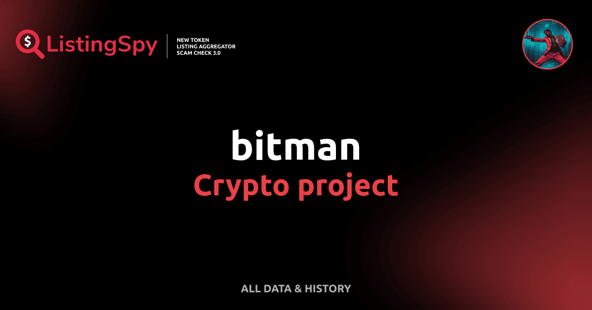 bitman crypto project: bitman token listings, events, analysis | ListingSpy
