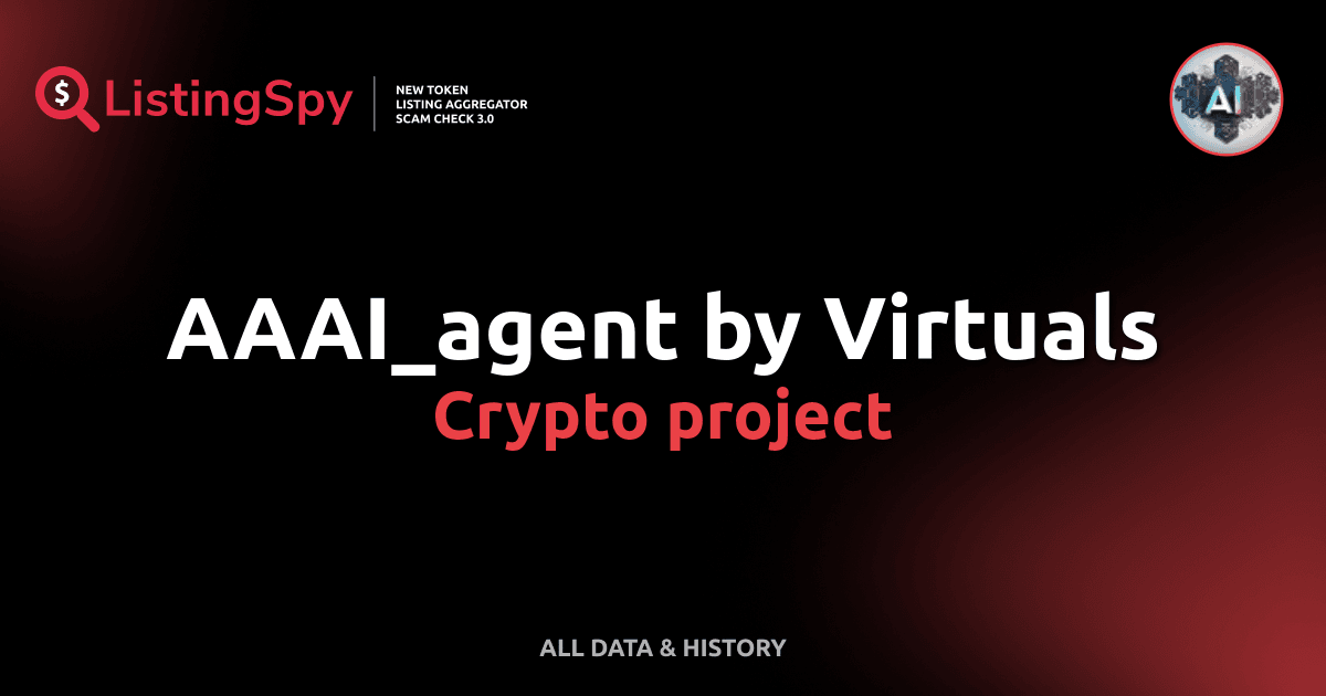 AAAI_agent by Virtuals crypto project: AAAI token listings, events ...